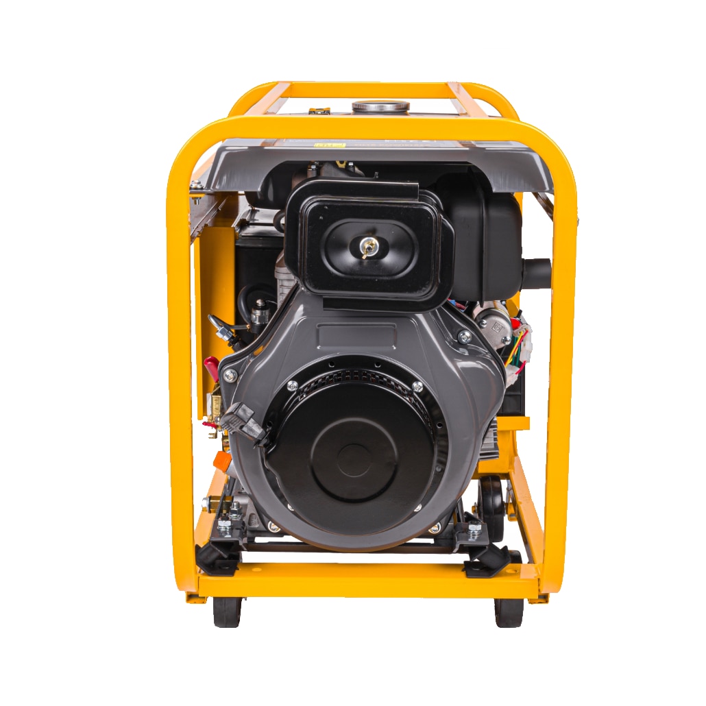 Generator de curent pe motorina 5,5 kW, pornire la cheie, 2 in 1 ...