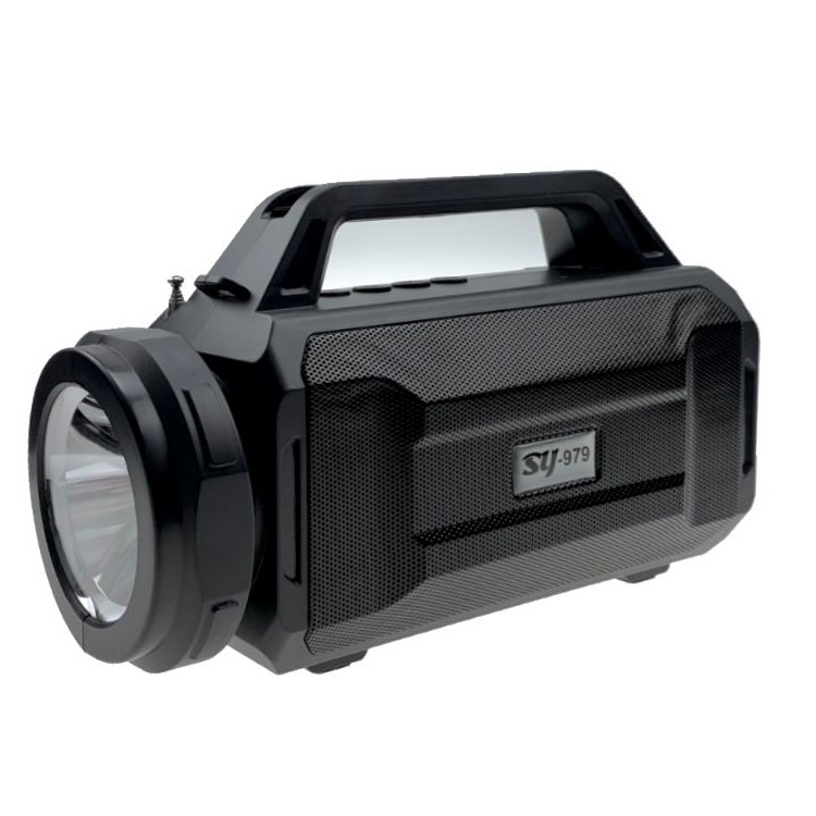 Boxa portabila cu radio FM, lanterna si panou solar, Bluetooth, Radio ...