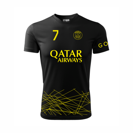 Tricou adulti, PSG, Mbappe, negru, masura S - eMAG.ro
