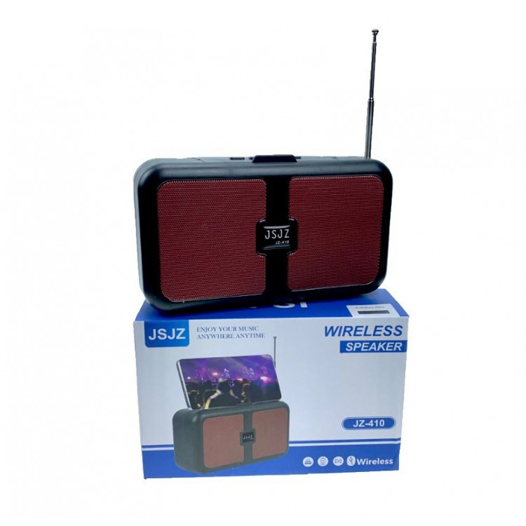JSJD JZ-410 Hordozható rádiós hangszóró zseblámpával, napelemes és ...