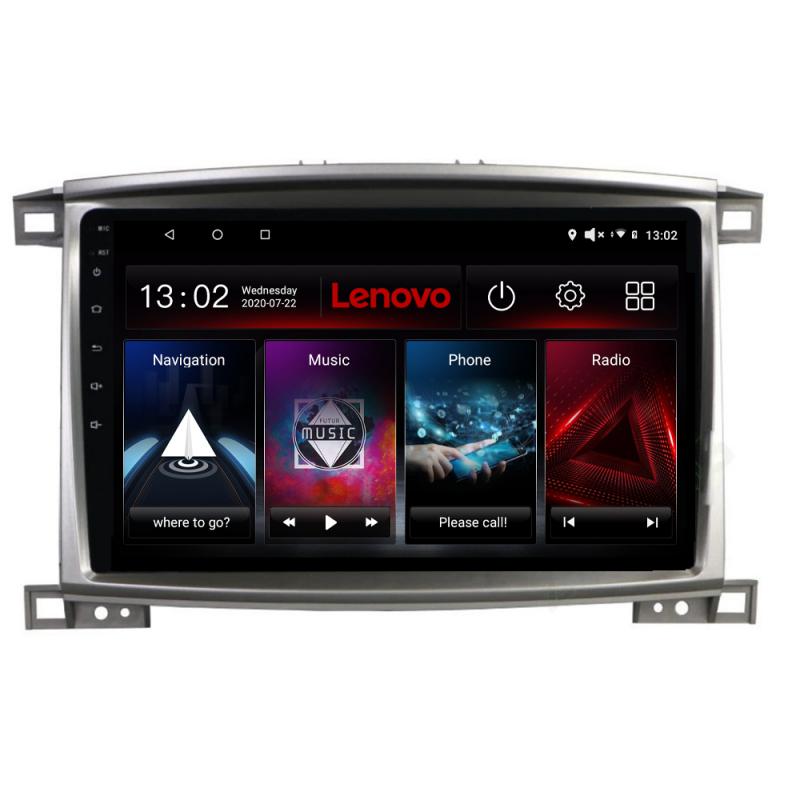 Navigatie dedicata Lenovo Toyota Land Cruiser L100 2002-2008 L-L100, Octacore Qualcomm, 4Gb RAM ...