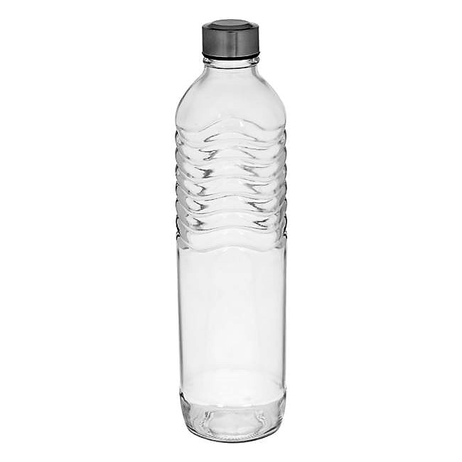 Sticla de apa transparenta model valuri, 1.25 l - eMAG.ro