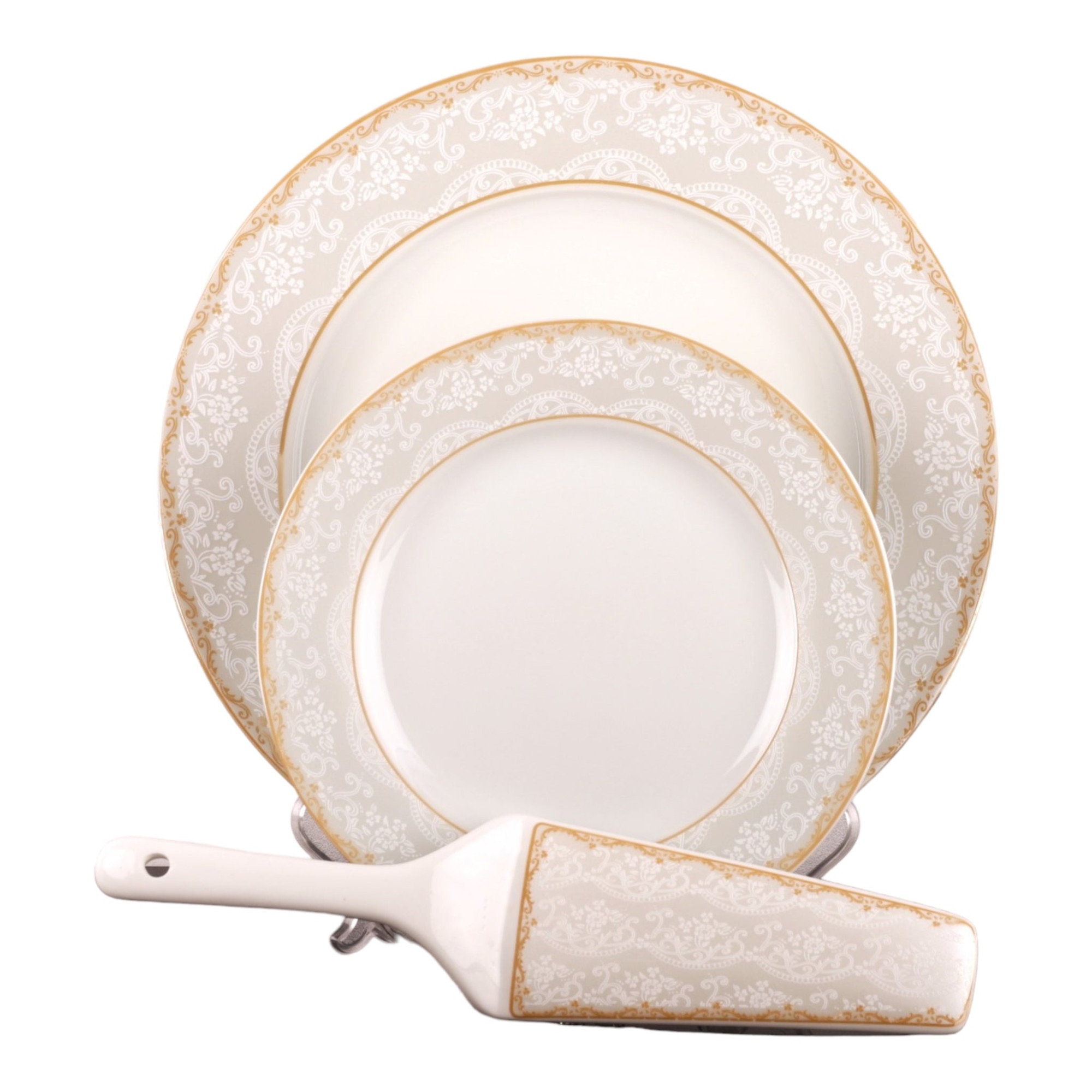 Set de tort MALOOKI, 8 piese model romanesc 008G - eMAG.ro