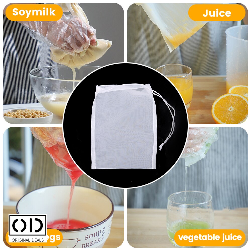 Punga pentru Strecurat Alimente Lichide, cu Sita Foarte Fina si Snur ...