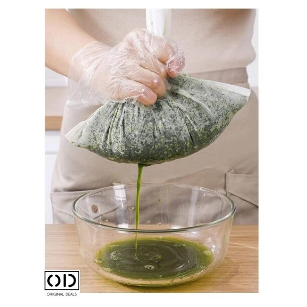 Punga pentru Strecurat Alimente Lichide, cu Sita Foarte Fina si Snur ...