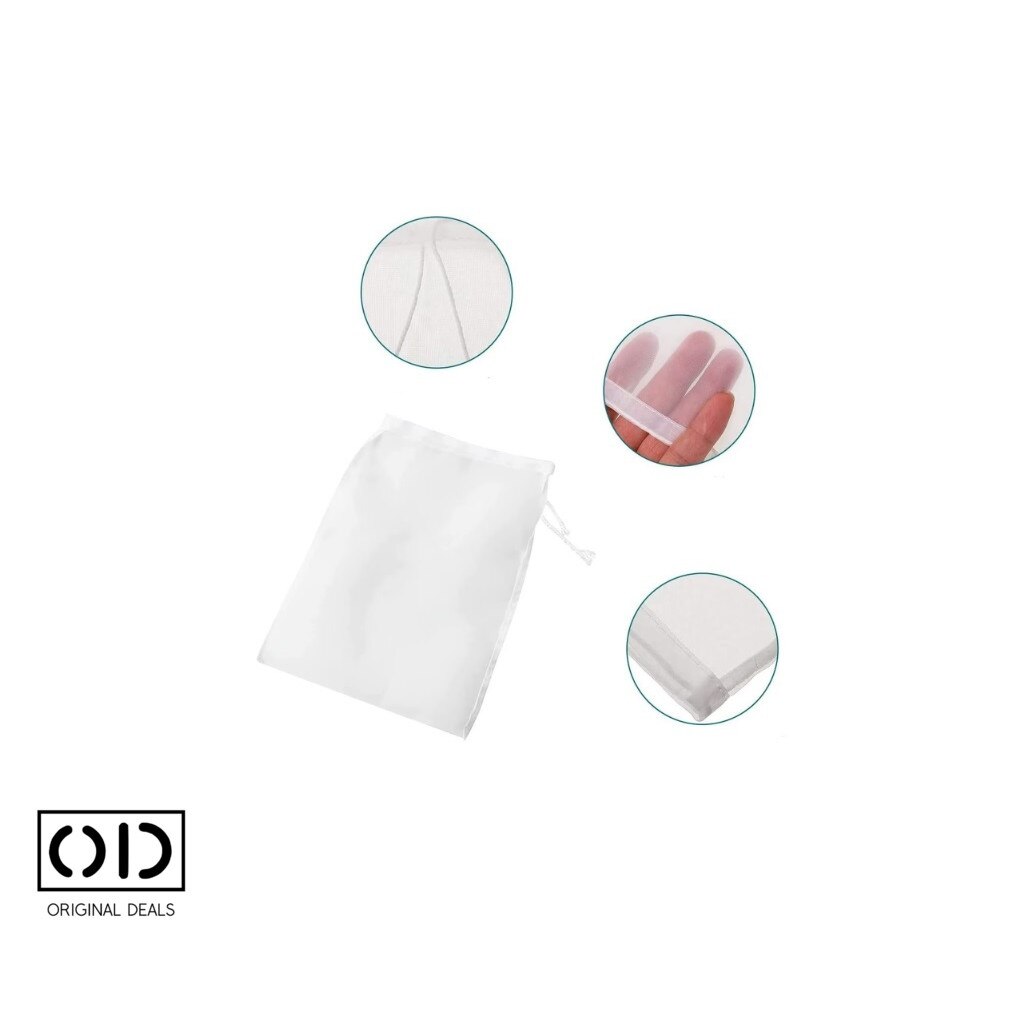 Punga pentru Strecurat Alimente Lichide, cu Sita Foarte Fina si Snur ...