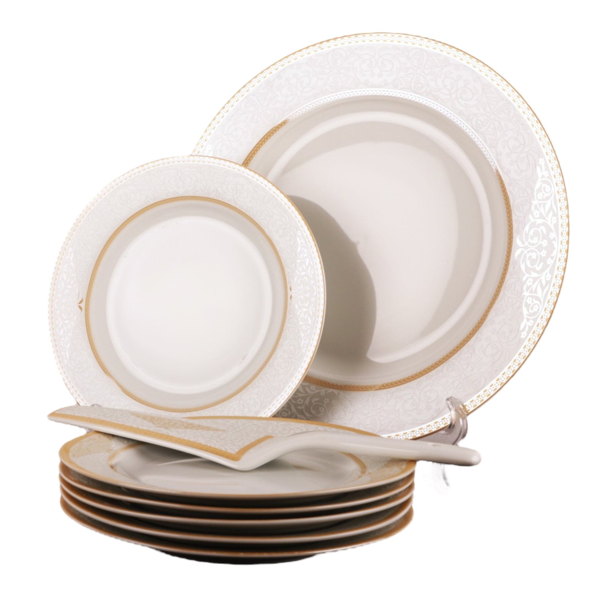 Set de tort MALOOKI, 8 piese model romanesc 024G - eMAG.ro