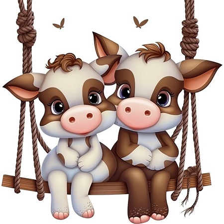 Sticker decorativ, Vacute, Maro, 60 cm, 1267STK-4 - eMAG.ro