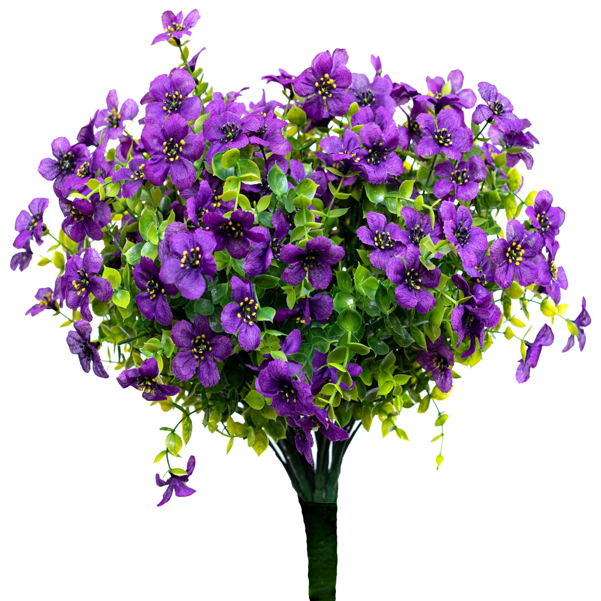 Set 8 Buchete Flori Artificiale, ARKOTEX, Rezistente UV, Plastic, Mov ...