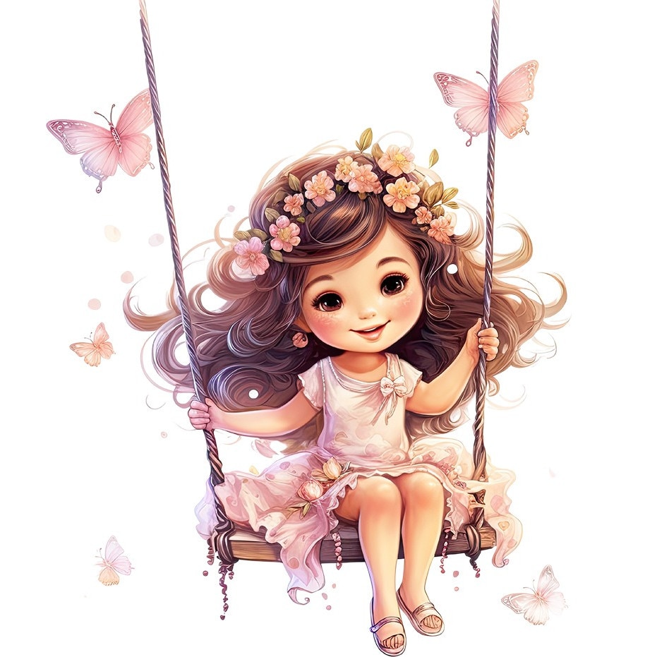 Sticker decorativ, Mica Printesa, Roz, 70 cm, 1268STK-1 - eMAG.ro