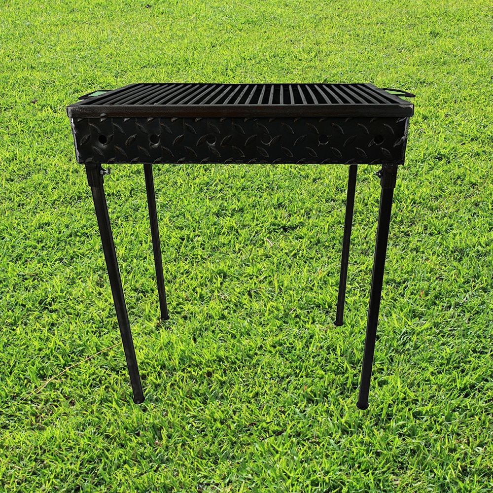 Gratar metalic pe carbuni 60x40 cm, grosime tabla 3mm - eMAG.ro