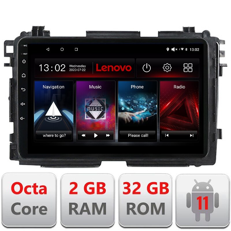 Navigatie dedicata Honda HR-V 2013-2018 Android radio gps internet ...