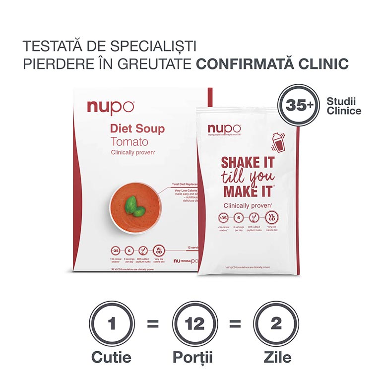 Supa de Rosii, Nupo, 12 portii, dieta foarte scazuta in calorii ...