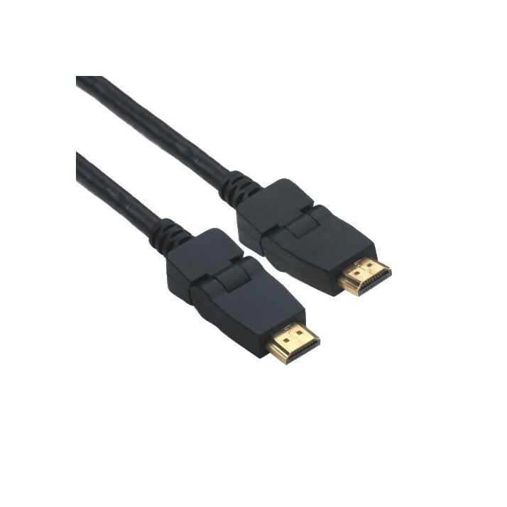 Cablu HDMI, conectori reglabili, High Speed, Versiunea 1.4, conectori ...