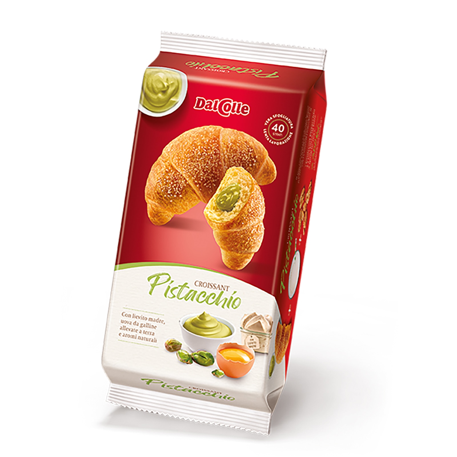 Croissant cu crema de fistic, Dal Colle, 225 g - eMAG.ro