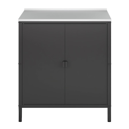 Dulap gradina, casa.pro, Bolognano, 92 x 80 x 50 cm, otel, negru, cu 2 ...