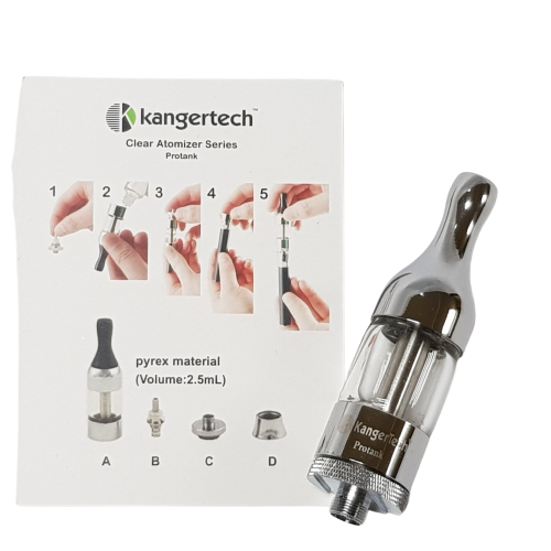 Clearomizor Kanger ProTank rezervor sticla Pyrex, 2.5ml - eMAG.ro