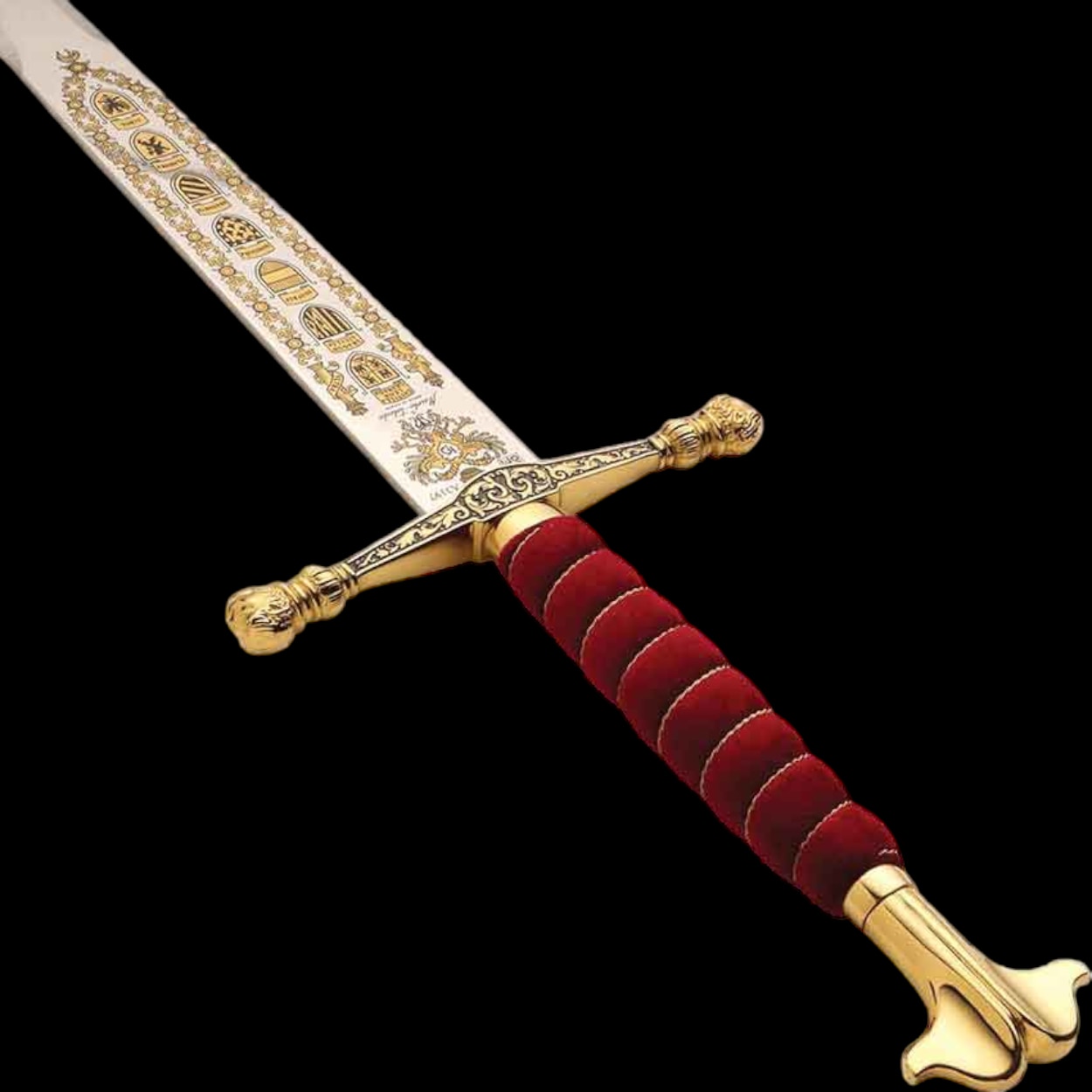 Sabia imperiala a lui Carol al V-lea de Habsburg, decorativa, din otel ...