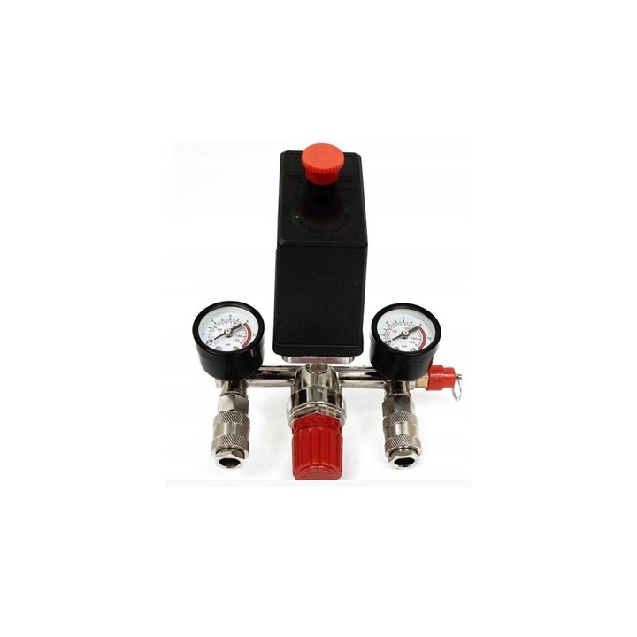 Presostat cu doua manometre pentru compresor monofazat 230V max 4 kW 16 ...