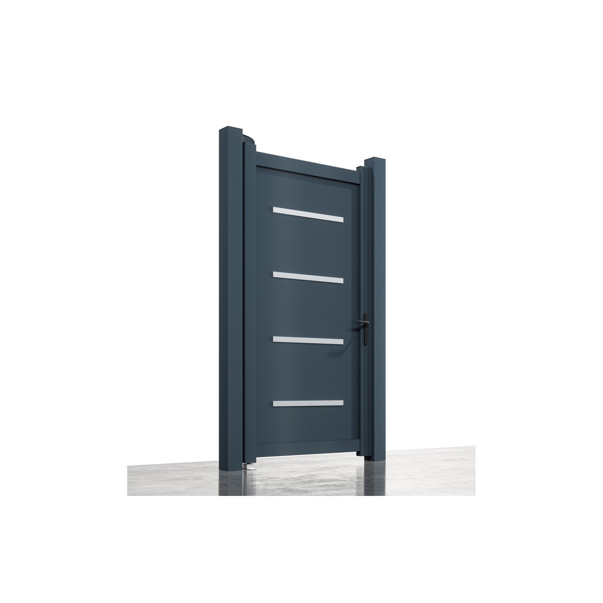 Poarta pietonala metalica din aluminiu, Virtuoso, prefabricata, model ...