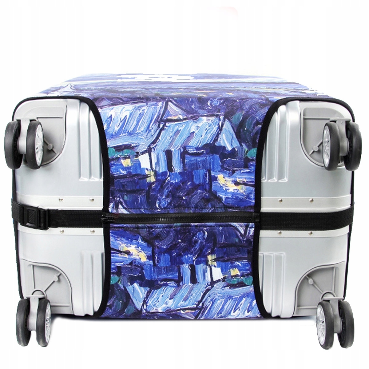 Husa de protectie pentru valiza, Domzpaneli, Elastan, 63x42x26 cm ...