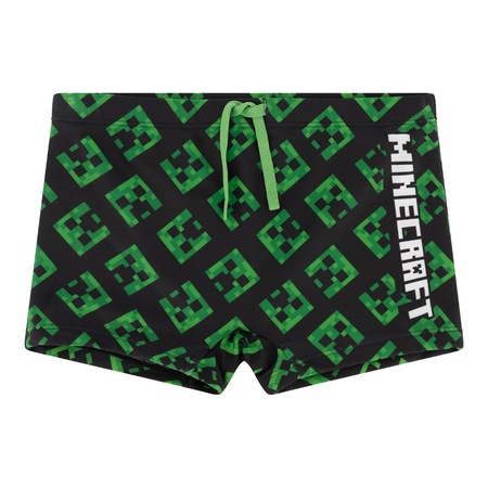 Costume de baie copii Minecraft Creeper Black, 116см, Negru - eMAG.ro