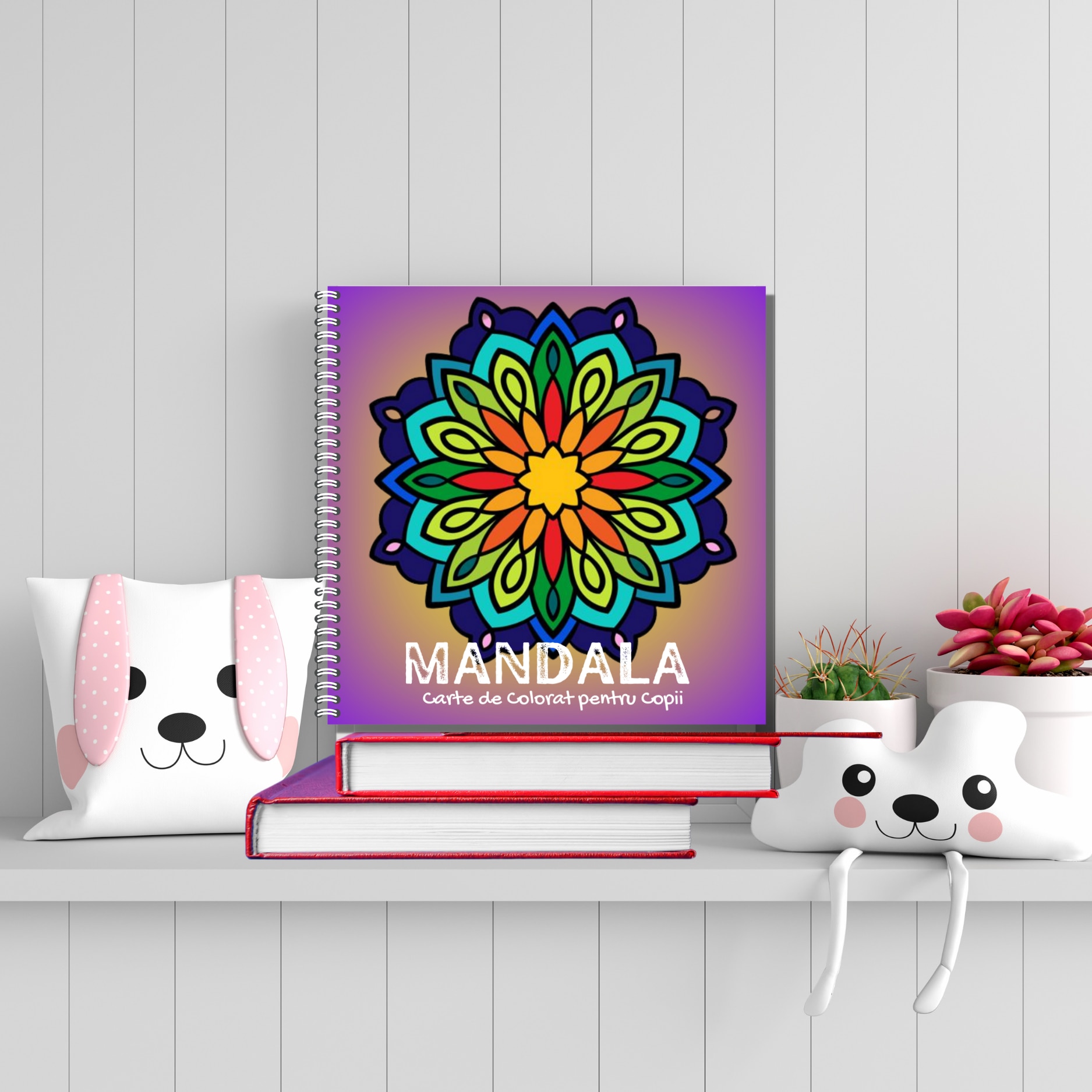 Carte de Colorat pentru Copii, Mandala, 84 Pagini - eMAG.ro