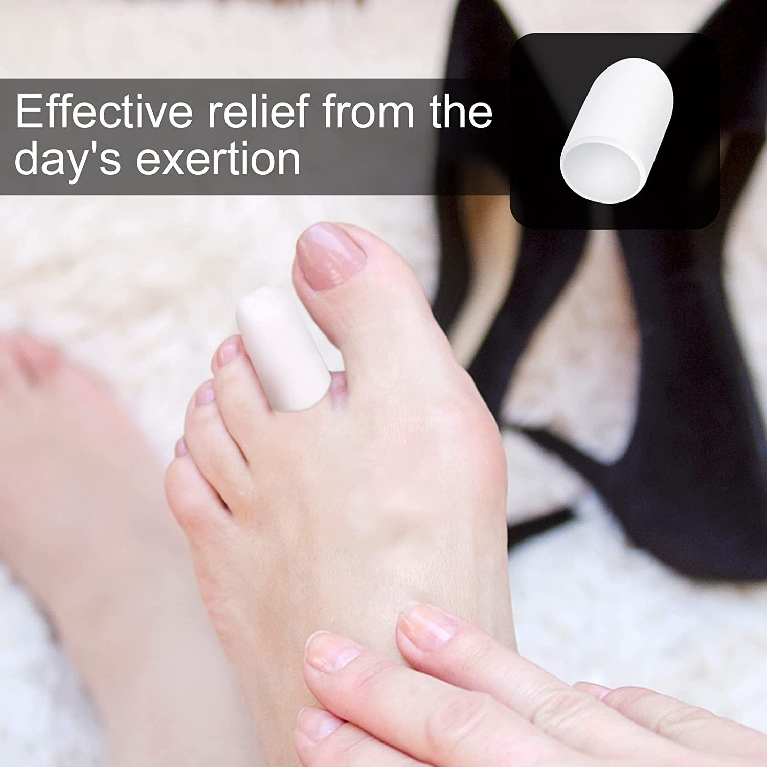 Set 20 protectii pentru degete, Roffie, Silicon, Alb - eMAG.ro