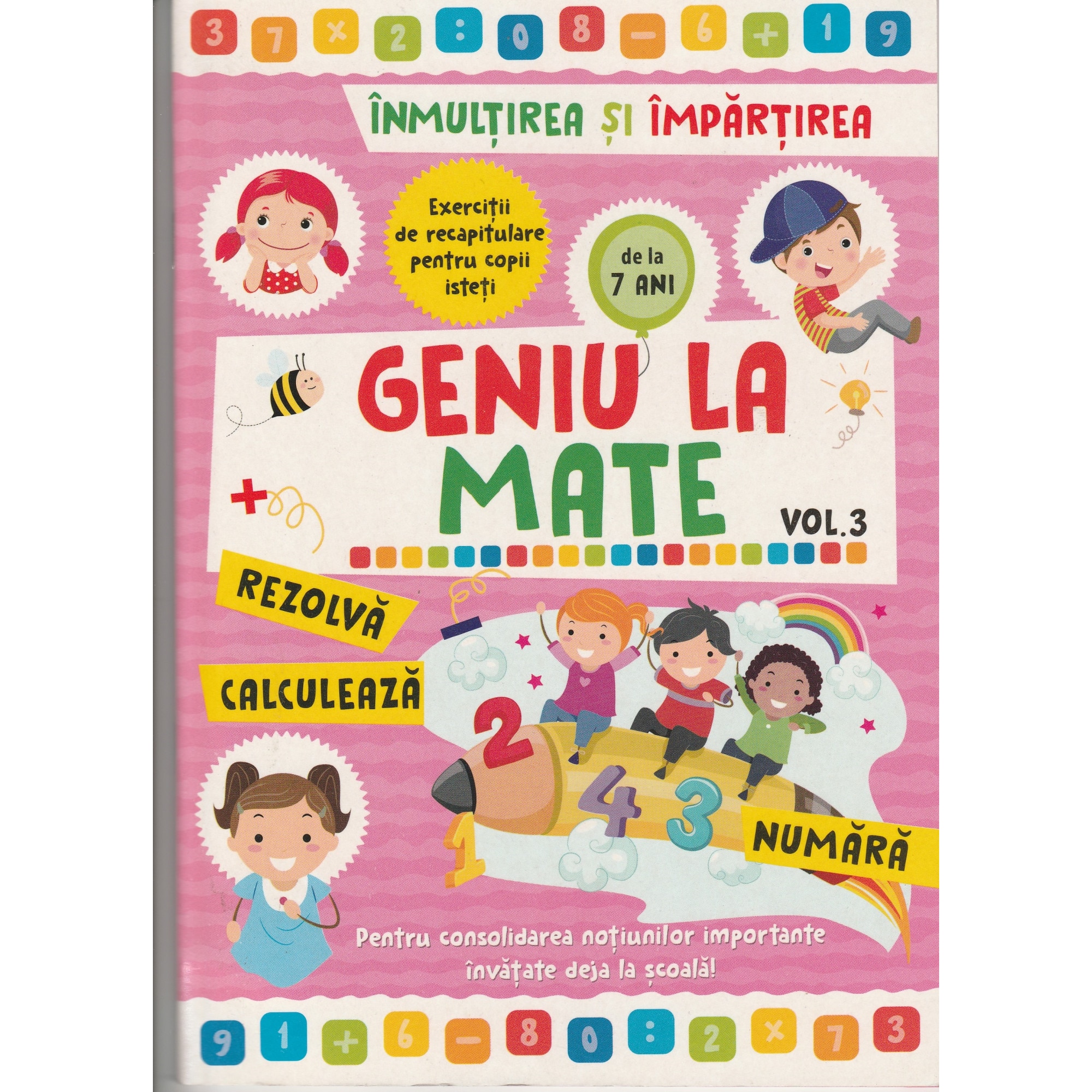 Geniu la matematica - inmultirea si impartirea nr 3 - Alias Kids - eMAG.ro