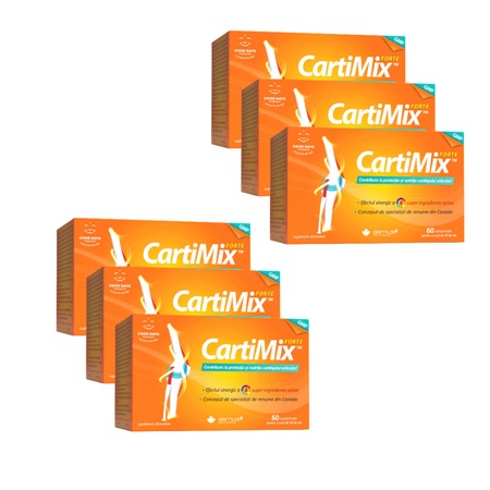 Pachet 6 cutii CartiMix™ Forte 60 comprimate - eMAG.ro