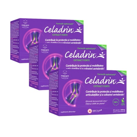 Pachet 3 cutii Celadrin™ Extract Forte, 60 capsule - eMAG.ro