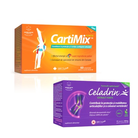 Pachet 1 cutie Celadrin™ Extract Forte, 60 capsule si 1 cutie CartiMix ...