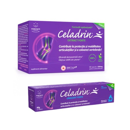 Pachet 1 cutie Celadrin™ Extract Forte, 60 capsule si 1 cutie Celadrin ...