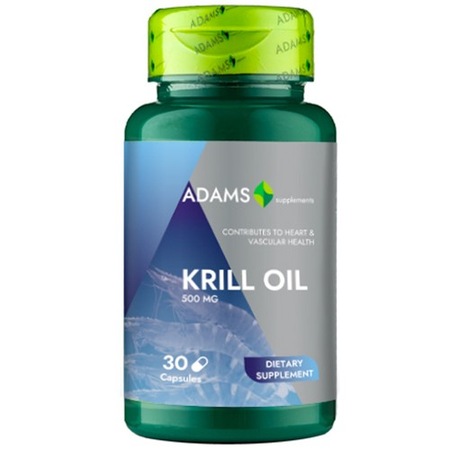Krill oil 500mg 30cps Adams - eMAG.ro