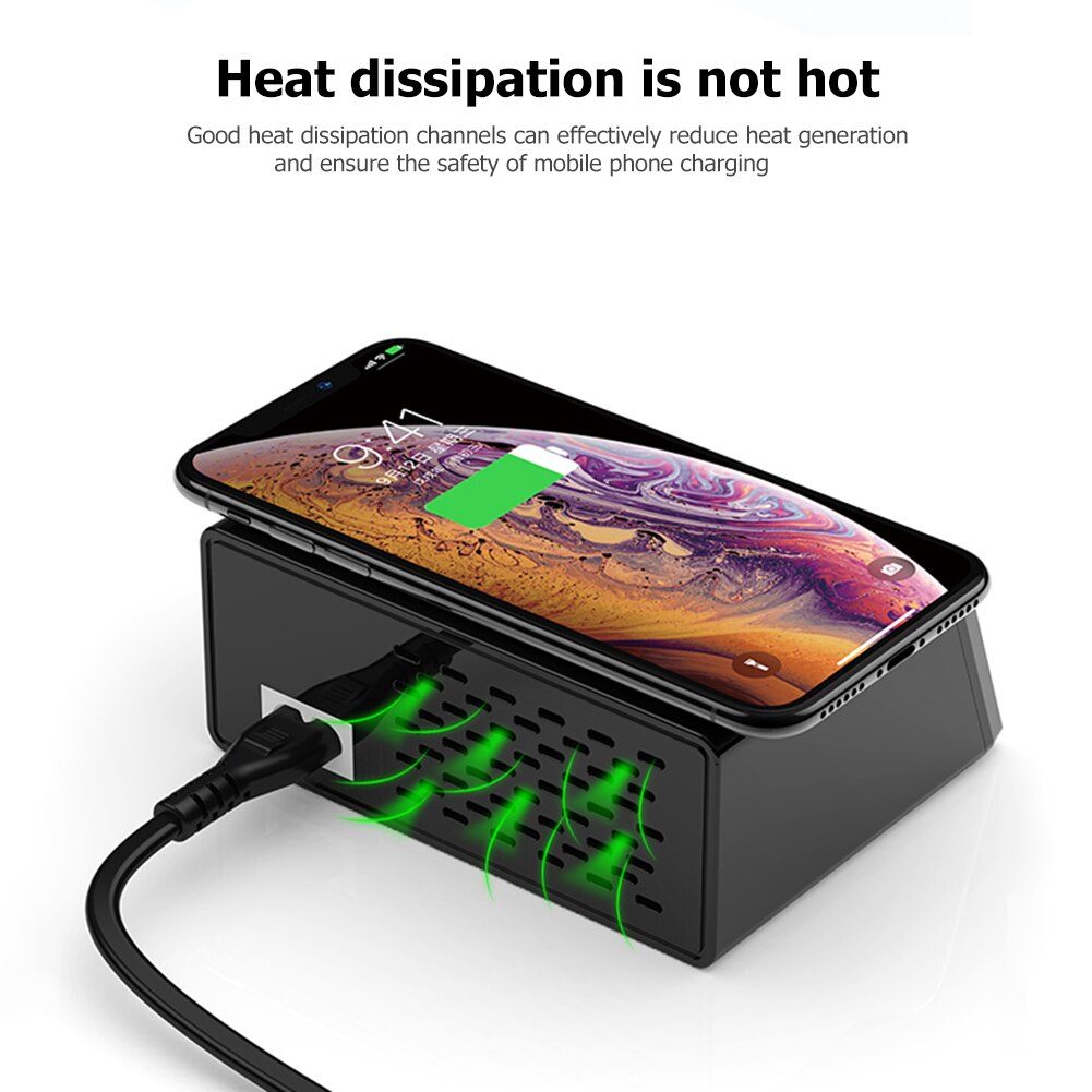 Statie de incarcare STELS X9, Incarcare wireless, USB 8buc, 100W - eMAG.ro