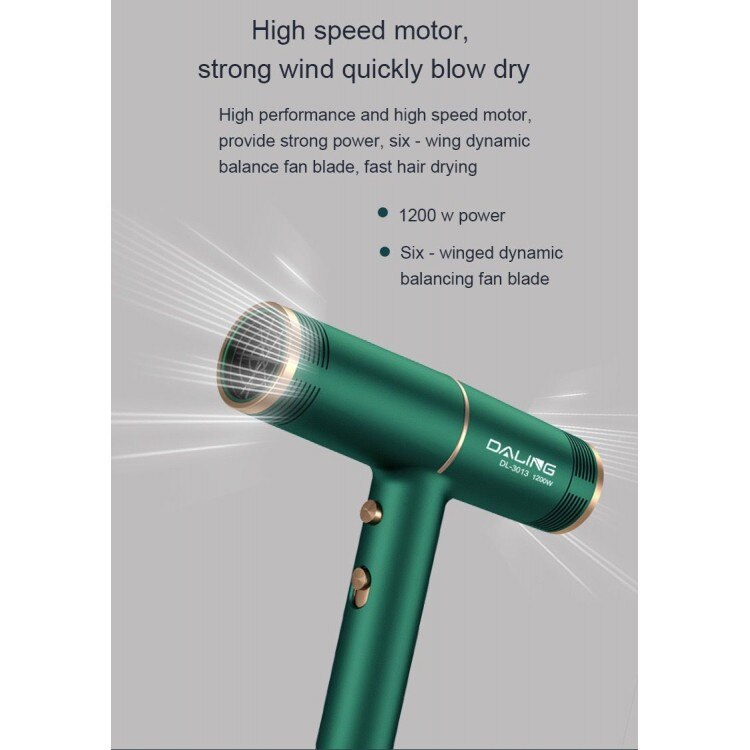 Uscator de par in forma de T cu 2 duze difuzoare 1200W, DL-3013, DALING ...