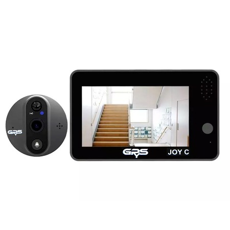 Vizor smart GPyeS JOY C, camera de supraveghere cu sonerie, Tuya, Ecran ...