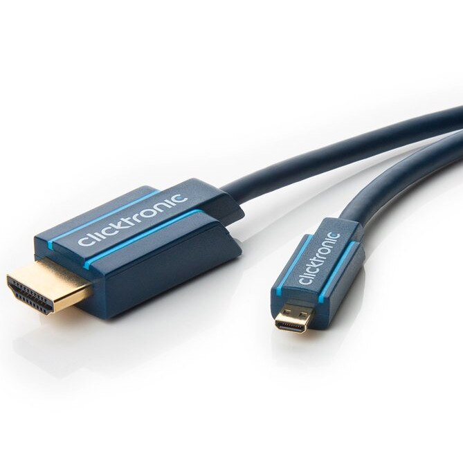 Cablu HDMI - Micro HDMI, HQ OFC, High Speed Ethernet, 4K, conectori ...