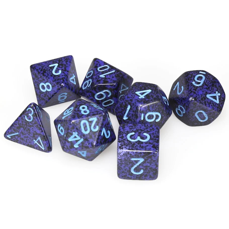 Set D&D 7 Zaruri Chessex Speckled, Cobalt - eMAG.ro