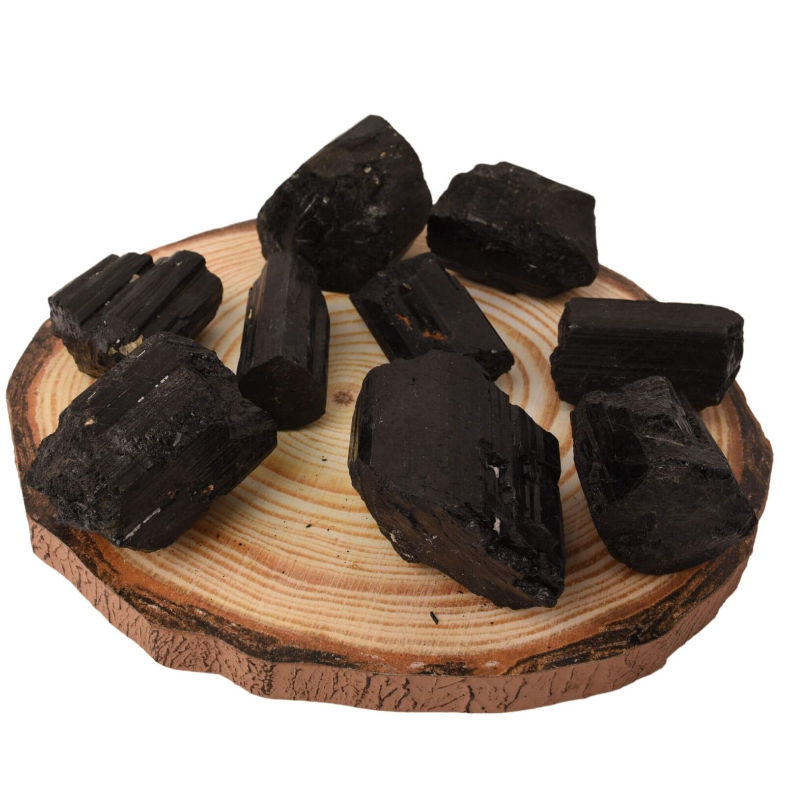 Cristal natural unicat de vindecare Turmalina neagra pietre brute 6-7 ...