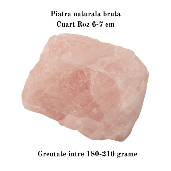 Cristal natural unicat Cuart Roz pietre brute 6-7 cm - Pietre ...