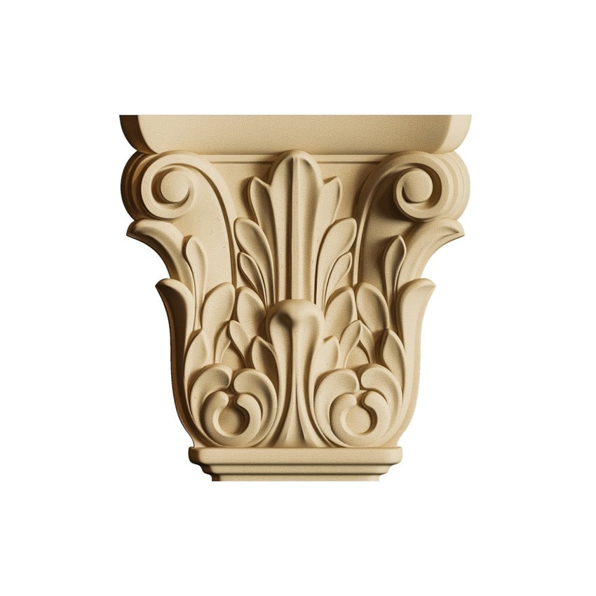 Figurina din lemn termoplastic - ornament de coloana, 6.2 x 6.0 x 1.6 ...