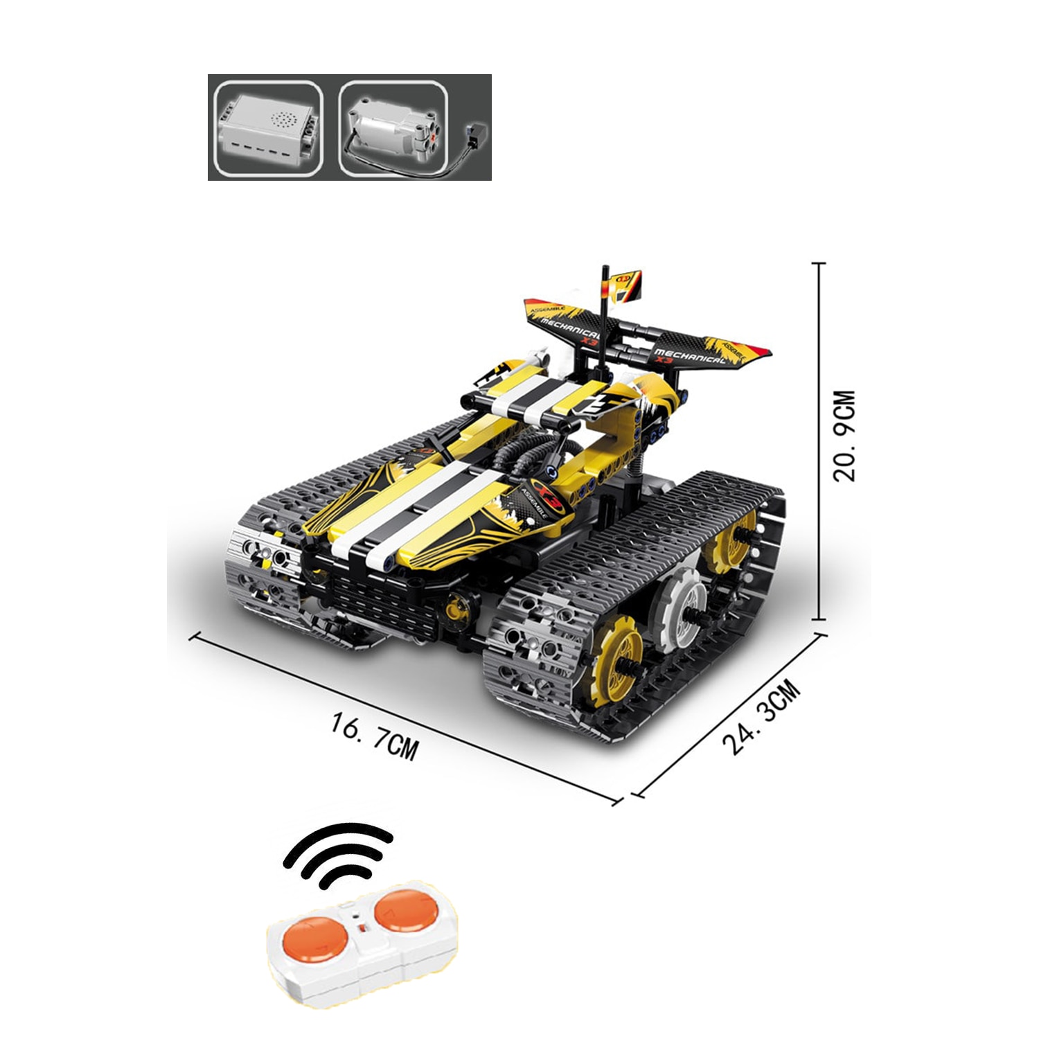 Set tehnic de constructie, Masina cu telecomanda, cu Radio control si ...