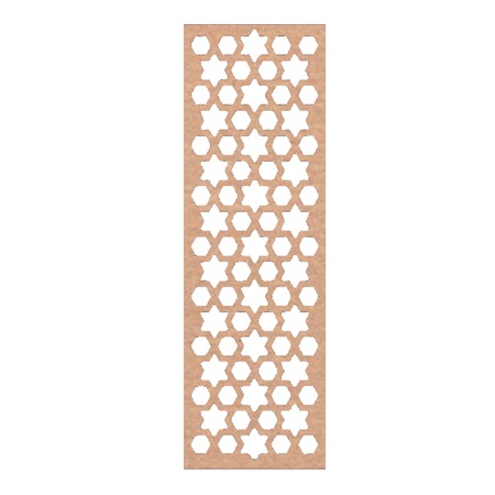 Panou decorativ traforat, mdf natur, Mos161, 150 x 48 cm, 6 mm - eMAG.ro