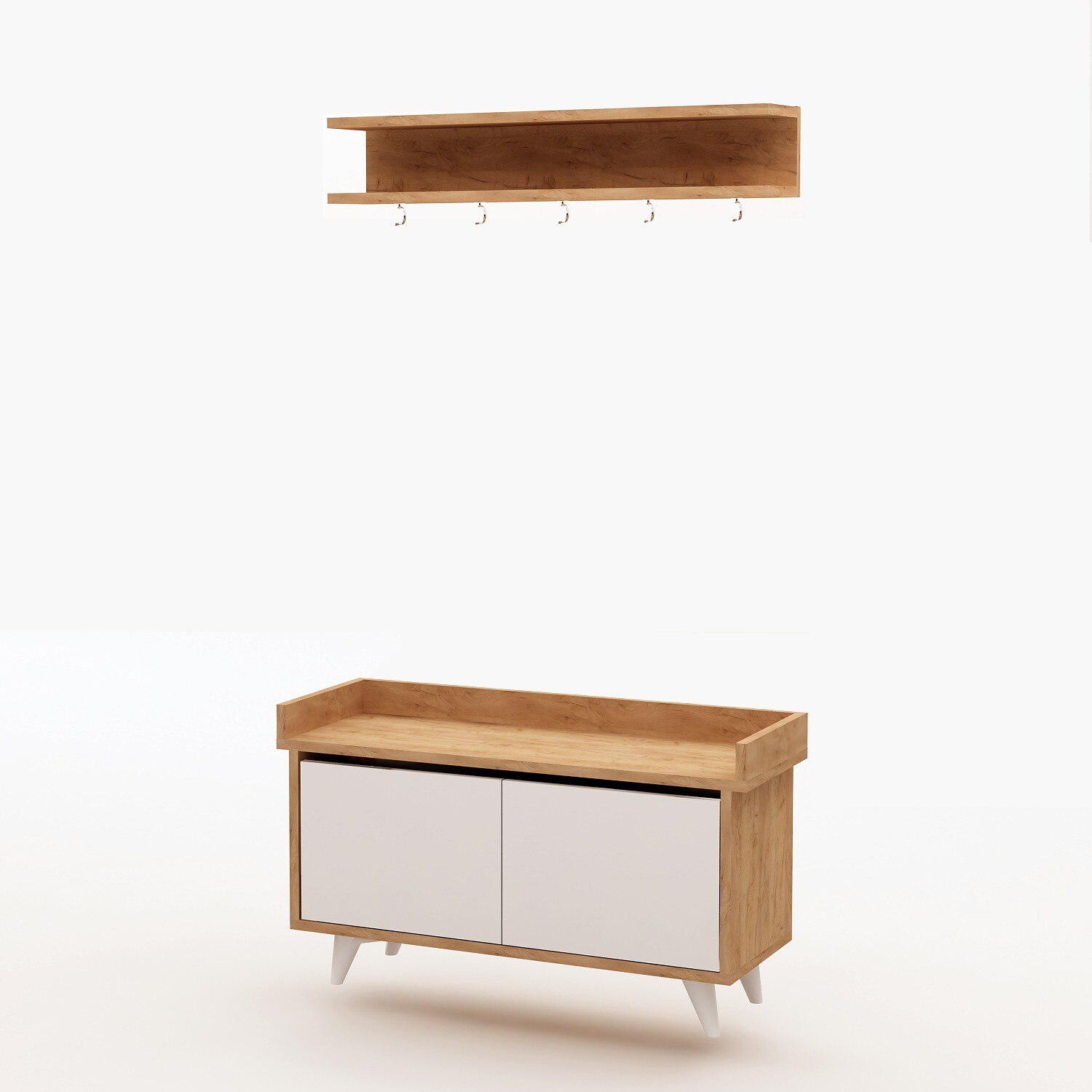 Cuier, Arasso, Nuc-Alb, 90 x 60 x 35 cm - eMAG.ro