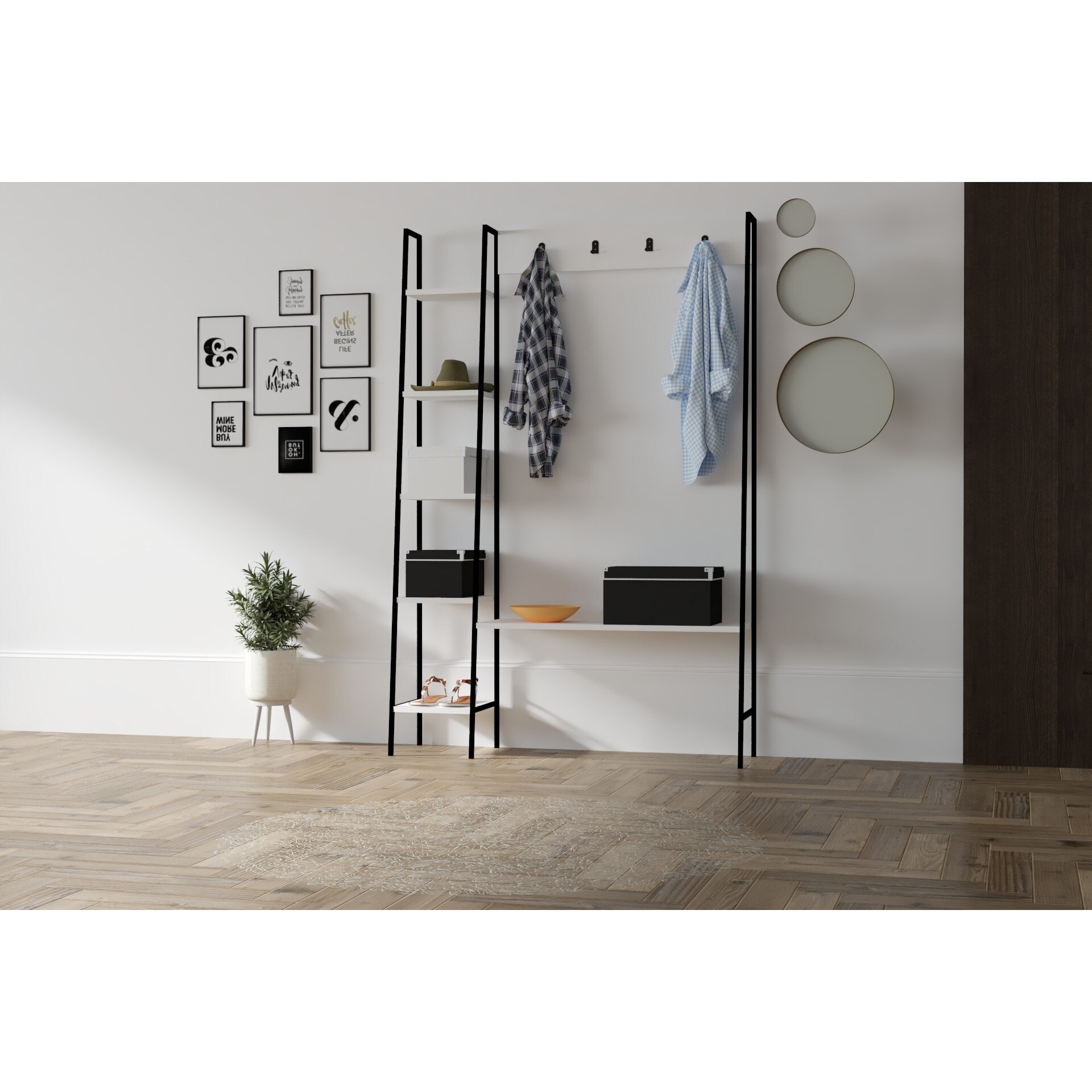 Cuier, Marken, Alb, 120 x 180 x 30 cm - eMAG.ro