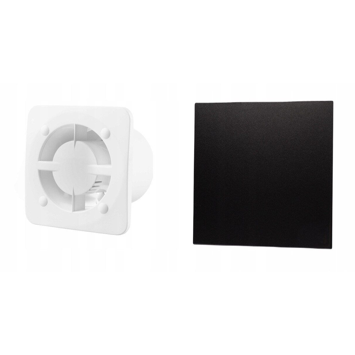 Ventilator de baie, Ventika, Fi100, negru, Silent, Timer - eMAG.ro