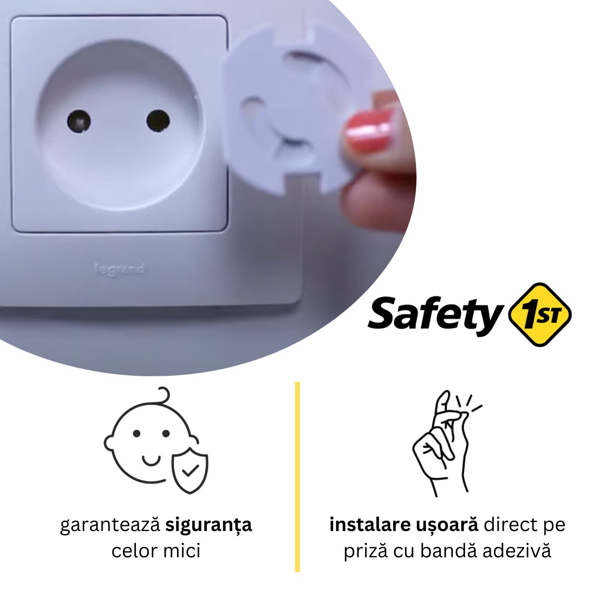 Set protectii copii pentru prize Safety 1st, 8 buc - eMAG.ro
