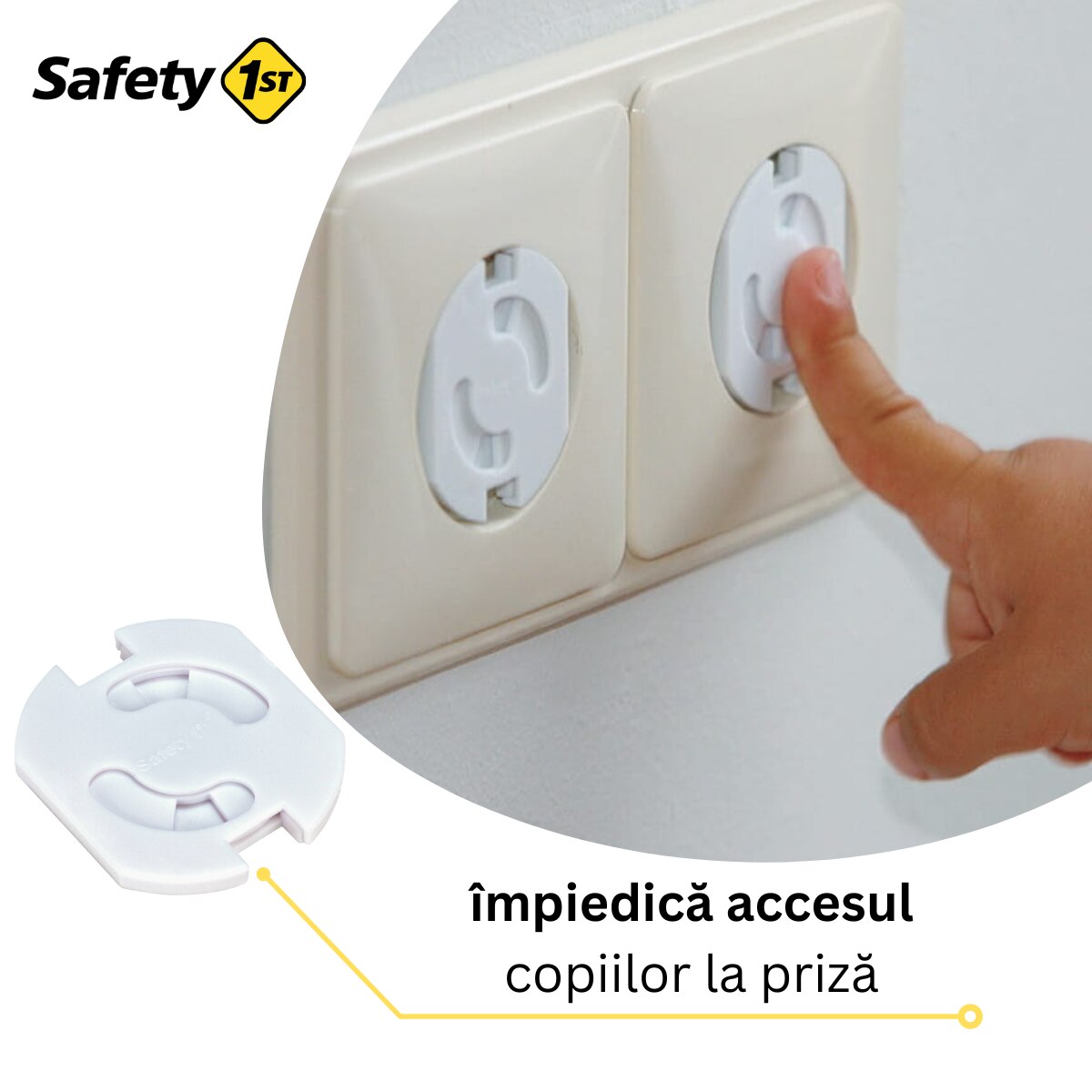 Set protectii copii pentru prize Safety 1st, 8 buc - eMAG.ro