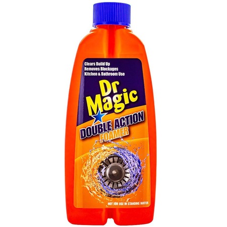 Активна пяна с двойно действие за отпушване на тръби, Dr.Magic, баня и ...